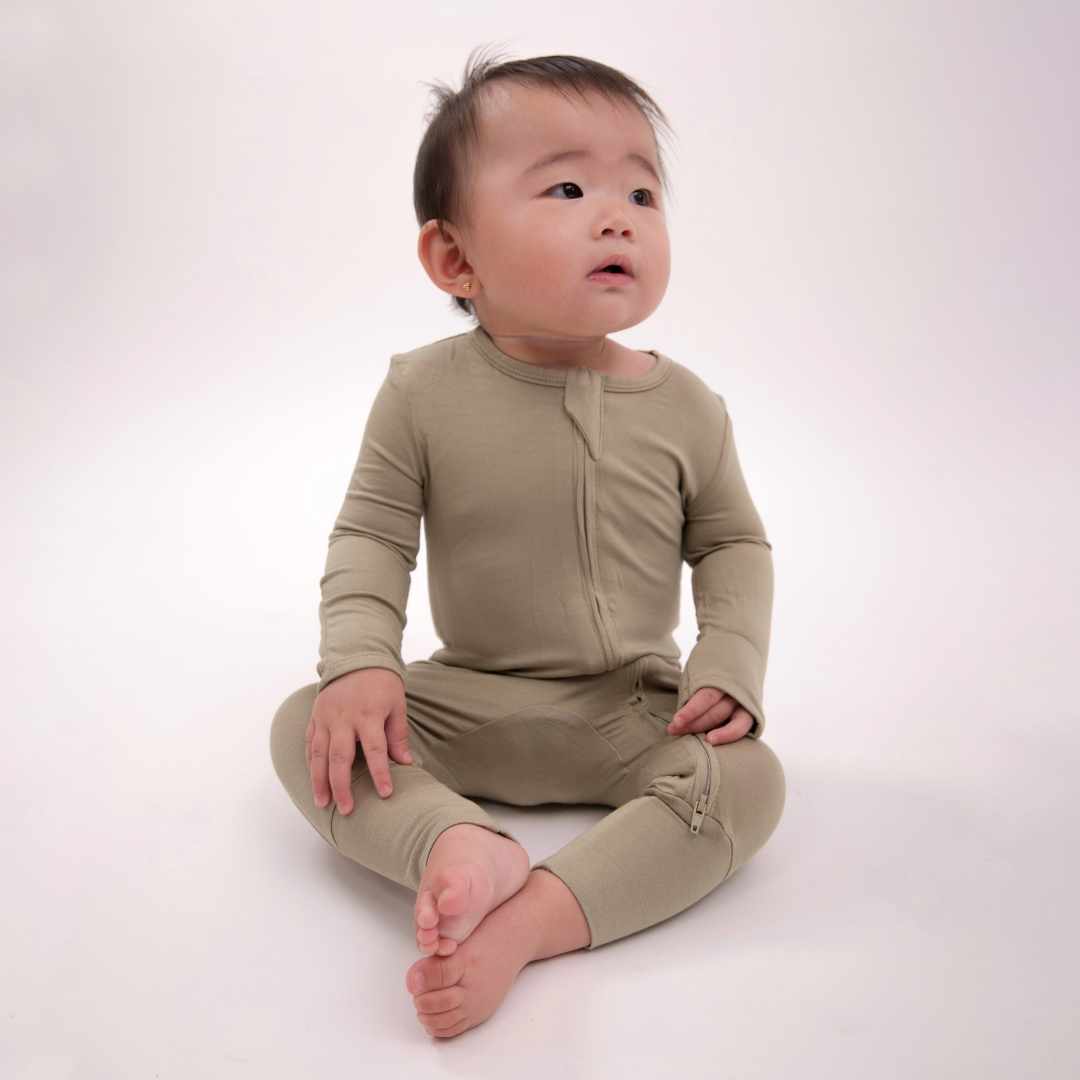 Harper Organic Bamboo Zip Sleepsuit – Kalma